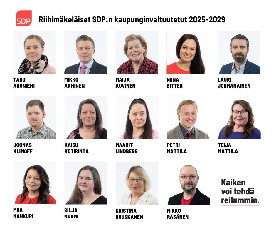 Kuntavaalit 2025 Archives - Riihimäen Sosialidemokraatit